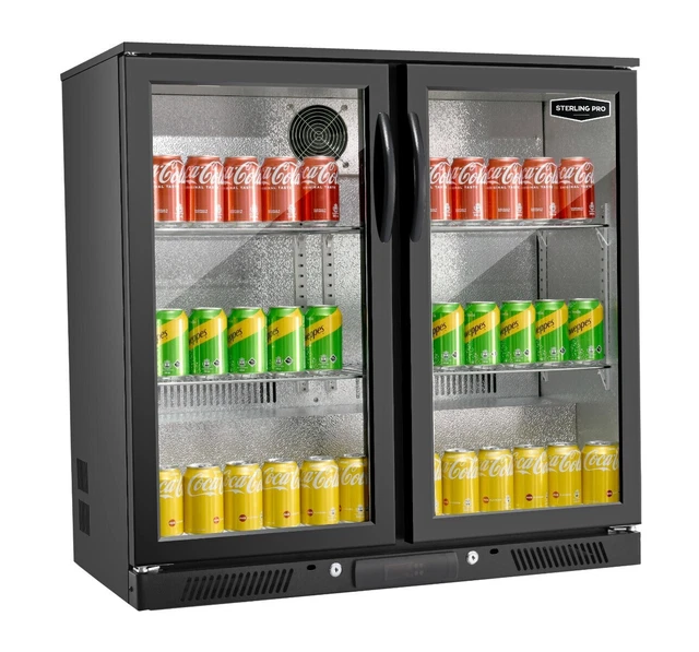 LOW HEIGHT HINGED Door Bar Cooler Undercounter Pub Man Cave Drink ...