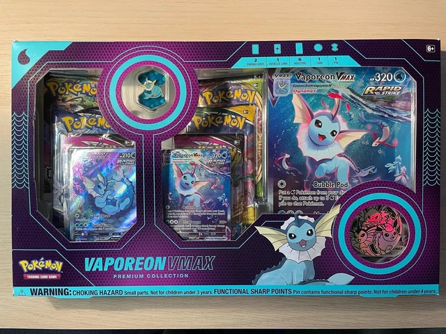 POKEMON EEVEE EVOLUTION Premium Collection Box Vaporeon Factory Sealed ...
