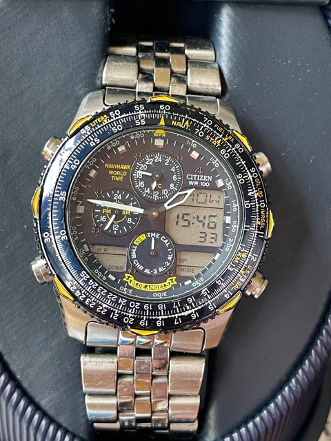 CITIZEN PROMASTER NAVIHAWK Blue Angels C300 Q00842 HST Scatola e ...