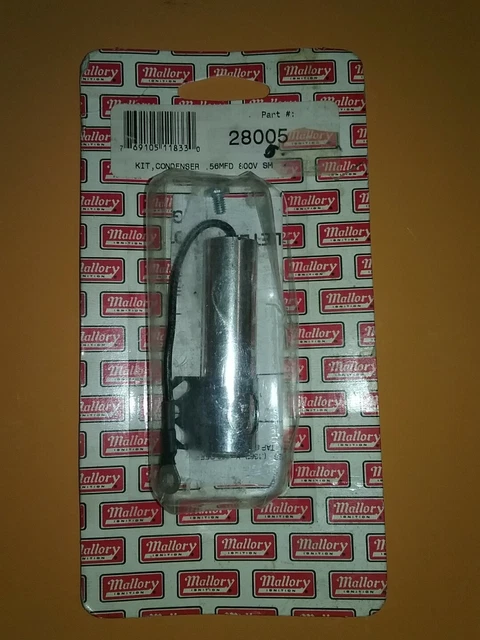 RARE HIGH PERFORMANCE Magneto Condenser Mallory 28005 EUR 108,06 ...