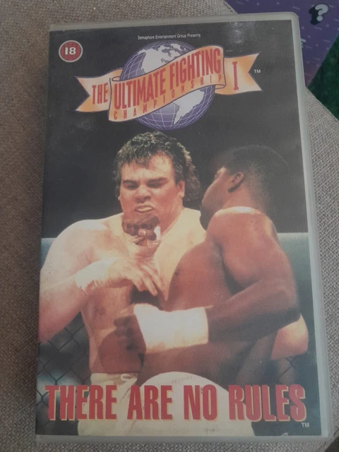 UFC VINTAGE VHS Ultimate Fighting Championship 1 One. Rare Ex Rental ...