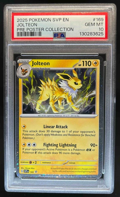 2023-25 POKEMON SV Black Star Promos SVP EN Jolteon #169 PSA 10 £0.74 ...