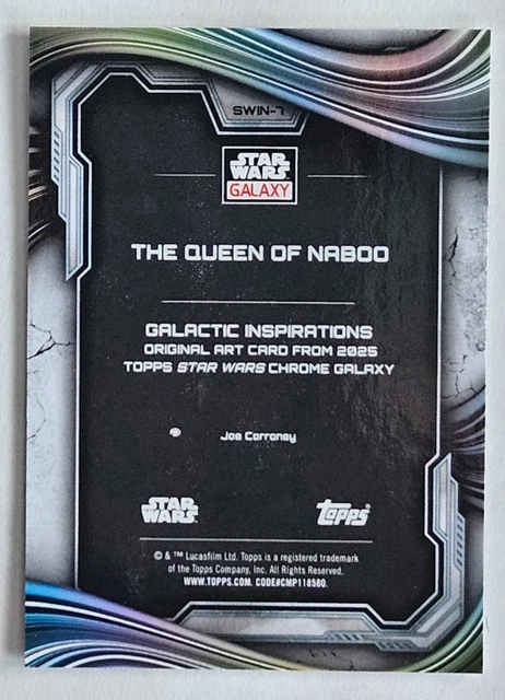 PADME AMIDALA 2025 Topps Chrome Star Wars Galaxy Galactic Inspirations ...