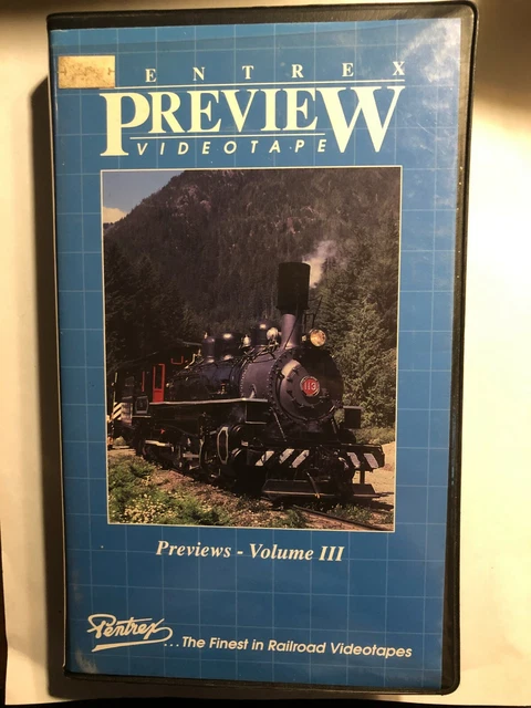 PENTREX PREVIEWS VOLUME Iii Vhs Railroad Video 1991 Clamshell Train £13 ...