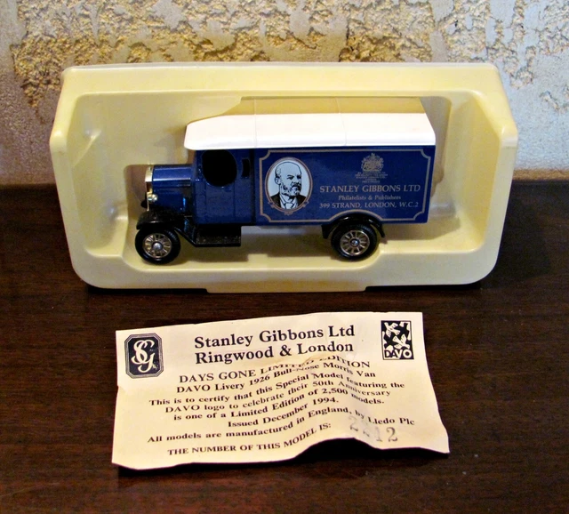 MODEL LLEDO STANLEY Gibbons Ltd - Davo Livery 1926 Bull-Nose Morris Van ...