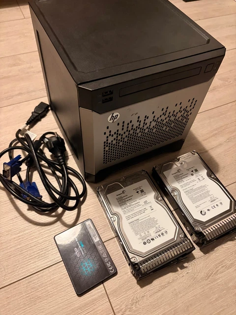 HP MICROSERVER GEN8 Xeon E3-1265L V2 16GB Ram + SSD + 2x1to HDD EUR 170 ...