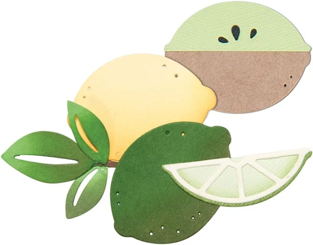 SHAPEABILITIES MAKE MINE Lemon Lime Die Set :: Spellbinders Metal ...