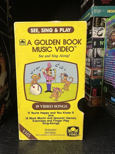 A GOLDEN BOOK Music Video VHS. See sing and play. £4.41 - PicClick UK