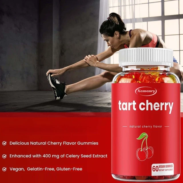 TART CHERRY GUMMIES - with Celery Seed - Natural Tart Cherry Supplement ...