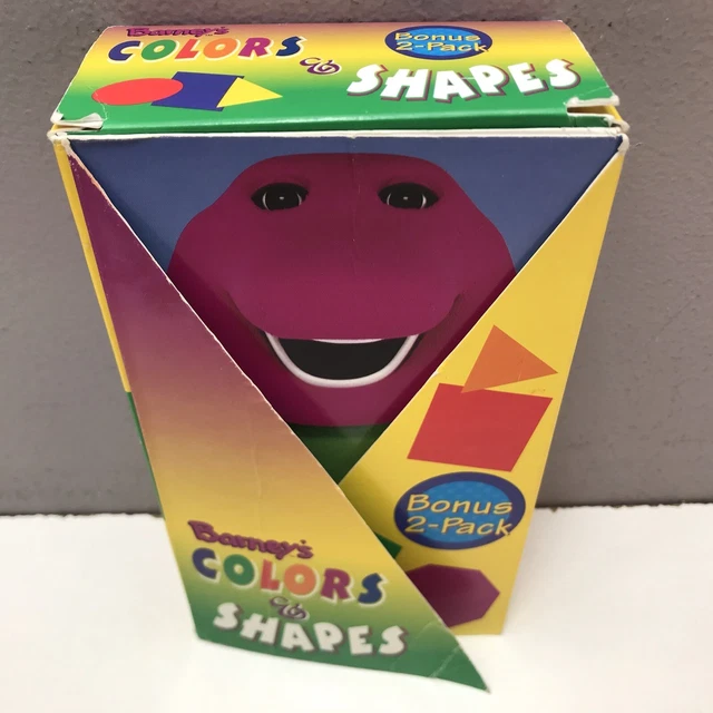 BARNEY COLORS & Shapes Bonus 2-Pack VHS Video Tape BUY 2 GET 1 FREE ...