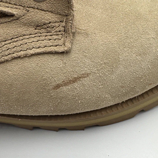 MILITARY COMBAT BOOTS Hot Weather Desert Tan VIBRAM Soles Mens Size 9R ...