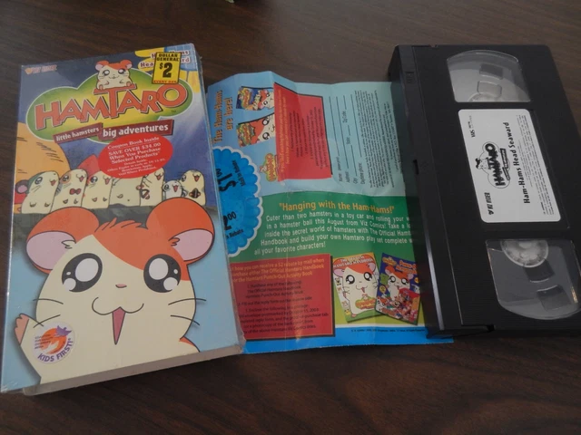 HAMTARO VHS LITTLE Hamsters Big Adventures Head Seaward Ham-Hams 2000 ...