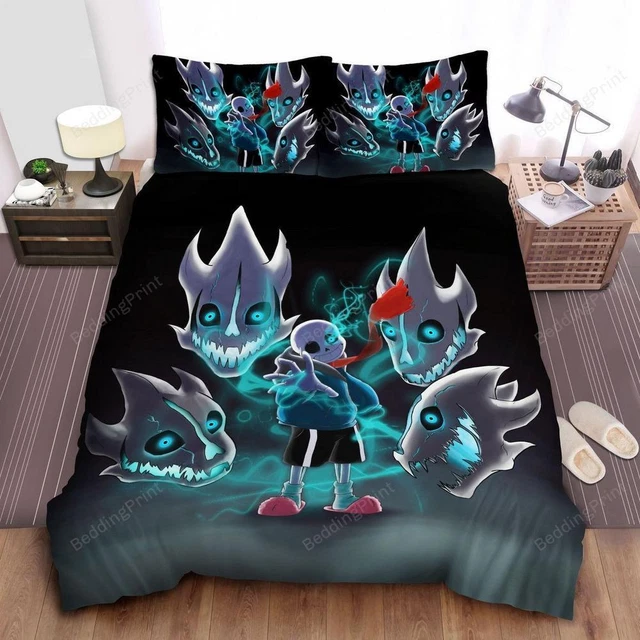 UNDERTALE SANS NO Mercy Artwork Quilt Duvet Cover Set Kids King ...