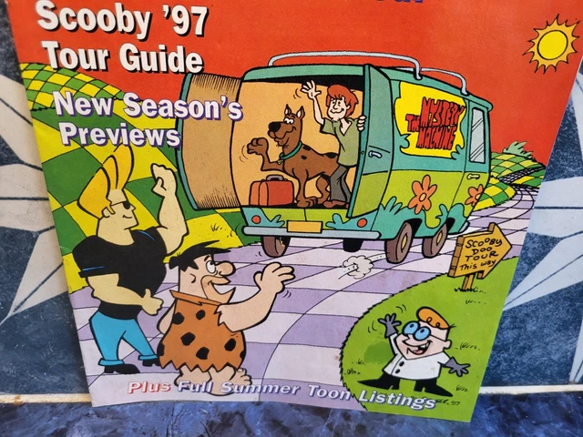 VINTAGE CARTOON NETWORK Promo Advertising Scooby Doo On Tour Comic TV ...
