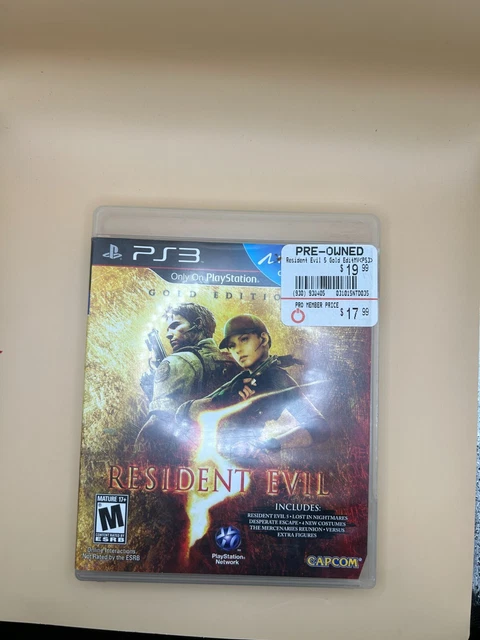 RESIDENT EVIL 5 Gold Edition PS3 (Sony PlayStation 3, 2010) completo ...