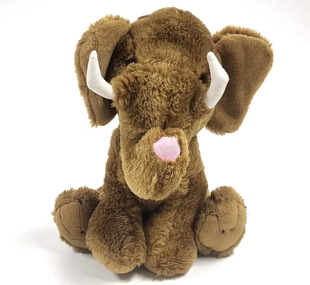 ANBEST TOYS DOHO Brown Elephant Wooly Mammoth Sparkle Eyes 11" Plush ...