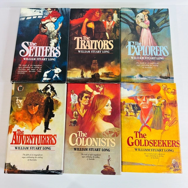 WILLIAM STUART LONG The Australians Books 2-7 Historical Fiction ...