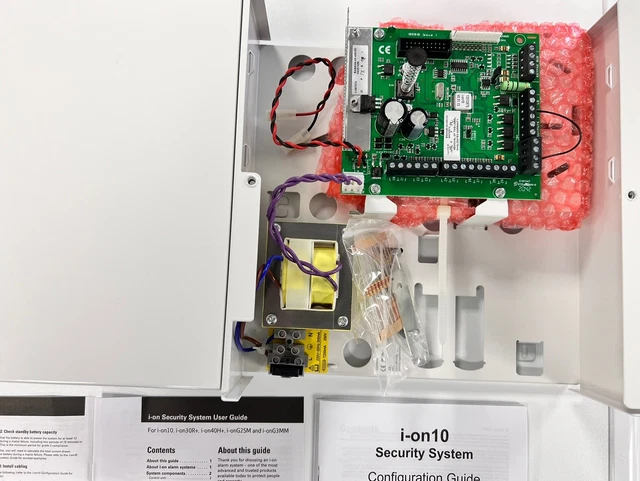 EATON SCANTRONIC I-ON10-K Zone Alarm Control Panel C/W KEY-K01 Keypad £ ...