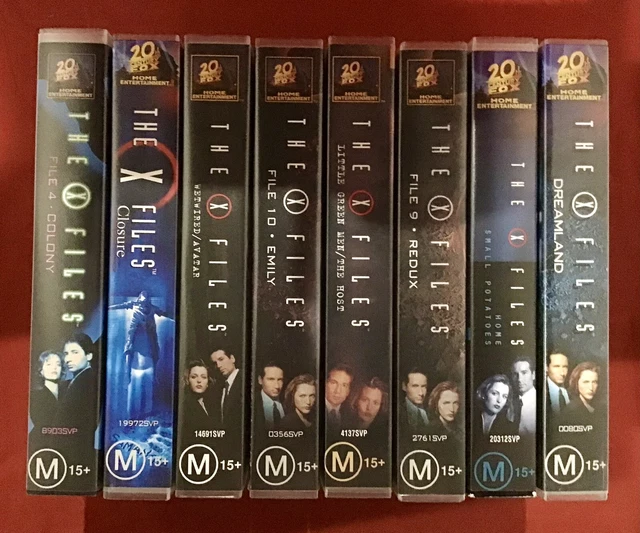 THE X FILES Bulk Lot VHS Retro Vintage Video Cassette Bulk Lot x8 Lot ...