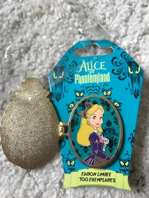 PIN ALICE PHANTOMLAND locket SIGNED ARTIST AUTHENTIC Disney Disneyland ...