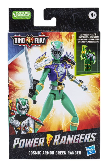 POWER RANGERS DINO Fury Cosmic Armor Green Ranger 6 Inch Action Figure ...
