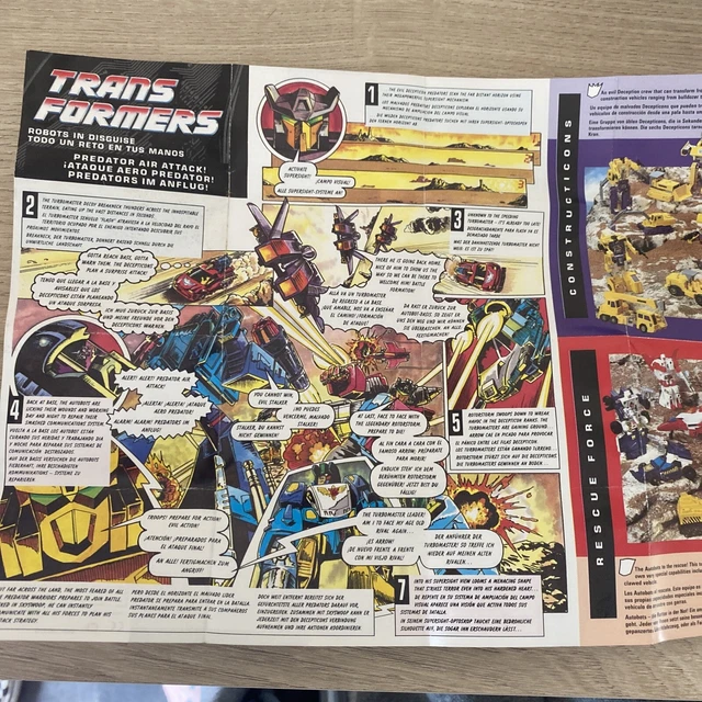 HASBRO TRANSFORMERS G1 g2 Catalogue Pamphlet Booklet leaflet 1991 UK ...