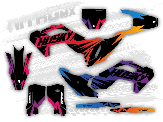 GRAPHICS KIT FITS Husqvarna TC FC FX 125 250 350 450 2023 2024 Decals ...