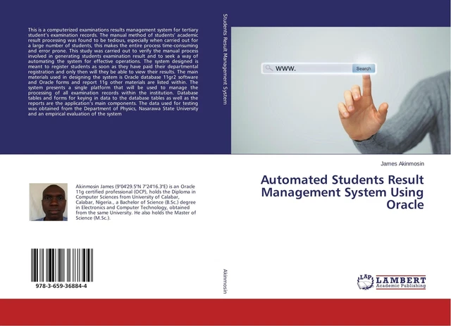 AUTOMATED STUDENTS RESULT Management System Using Oracle | James Akinmosin EUR 55,95 - PicClick DE
