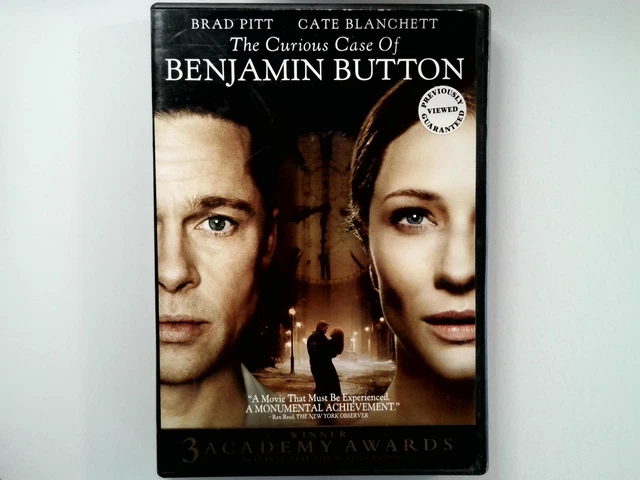 THE CURIOUS CASE of Benjamin Button DVD 2008 Brad Pitt Cate Blanchett £ ...