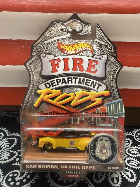 HOT WHEELS FIRE Department Rods 40 Ford San Ramon .CA $16.36 - PicClick AU