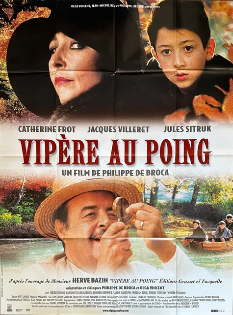 AFFICHE CINÉMA VIPÈRE AU POING 120x160cm Jacques Villeret / Catherine ...