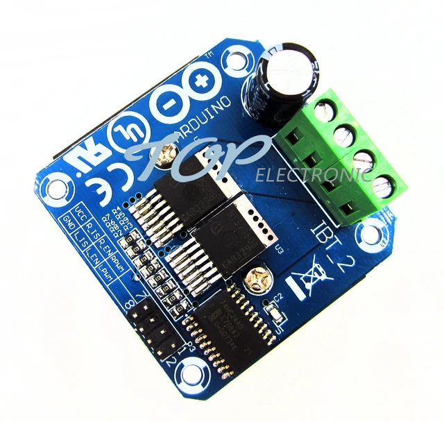 DOUBLE BTS7960B DC 43A Stepper Motor Driver H-Bridge PWM For Arduino ...