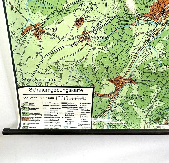 SCHULUMGEBUNGSKARTE SAARBURG ROLE Map School Wall Map Wall Chart ...