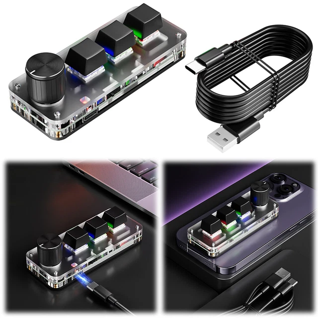 MINI CUSTOMIZED MECHANICAL Keyboard Hot Swappable Gaming Keyboard 3 Key ...