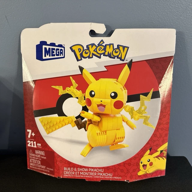 MEGA POKÉMON PIKACHU Building Set 211-Piece Articulated Figure Ages 7 ...