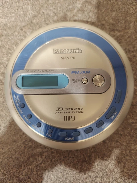 PANASONIC SLSV570 PORTABLE CD Player with FM/AM Radio Tuner VGC Tested ...