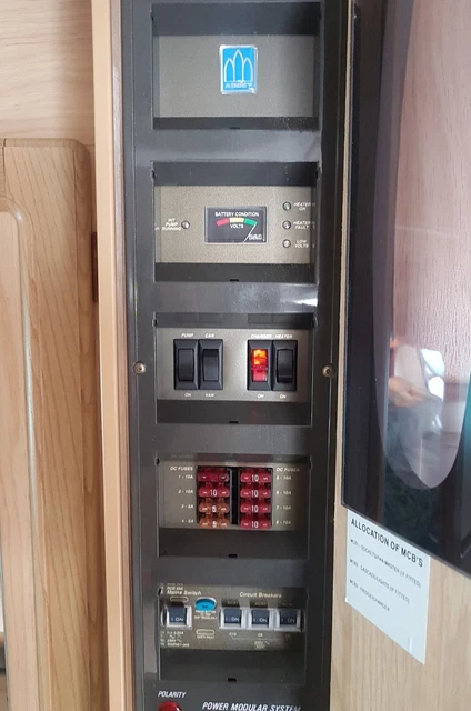 CARAVAN MOTORHOME CONVERSION PMS 2000 distribution Control Panel £60.00 ...