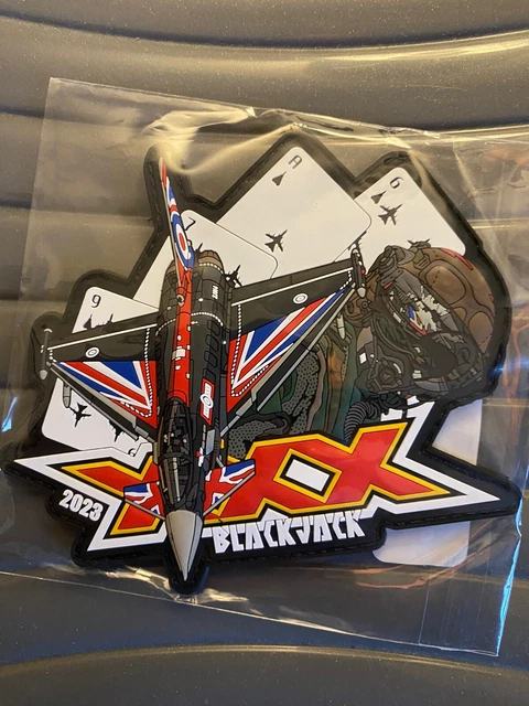 29 SQN RAF Typhoon Display Team 2023 Blackjack Final Season PVC Patch £ ...