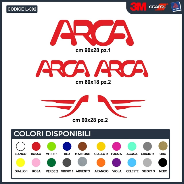 KIT ADESIVI ARCA - 10 Anni Garanzia - Camper Decorazione Caravan ...