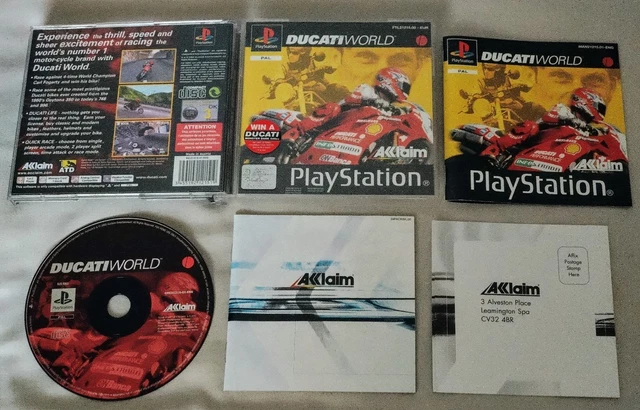 DUCATI WORLD (BLACK Label) PlayStation 1 PS1 PAL Game Complete With ...