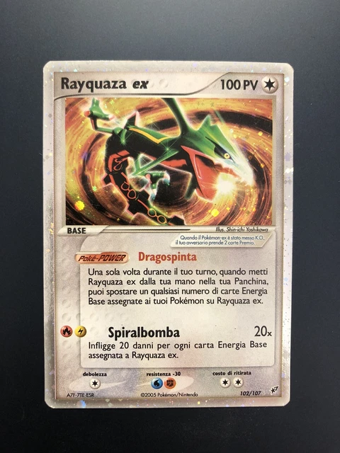 CARTA POKEMON RAYQUAZA Ex Ex Deoxys 102/107 Rare ITA 2005 Pokemon Card 🔥NM🔥 EUR 134,90 - PicClick FR