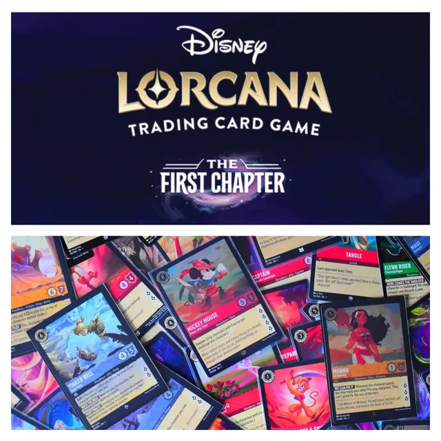 DISNEY LORCANA THE First Chapter Singles COMMON UNCOMMON RARE LEGENDARY ...