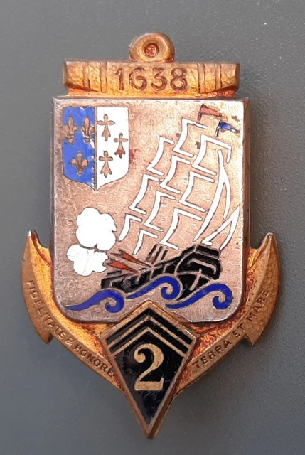 INSIGNE 2° RIC 1941 Armistice Drago B WW2 Régiment Infanterie Coloniale ORIGINAL EUR 39,99 ...