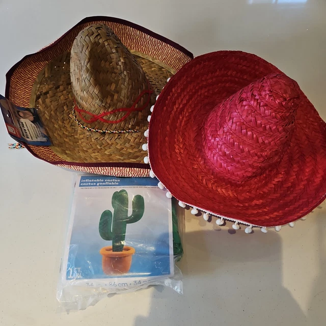 FANCY DRESS MEXICAN Hats Plus Inflatable Cactus. £9.73 - PicClick UK