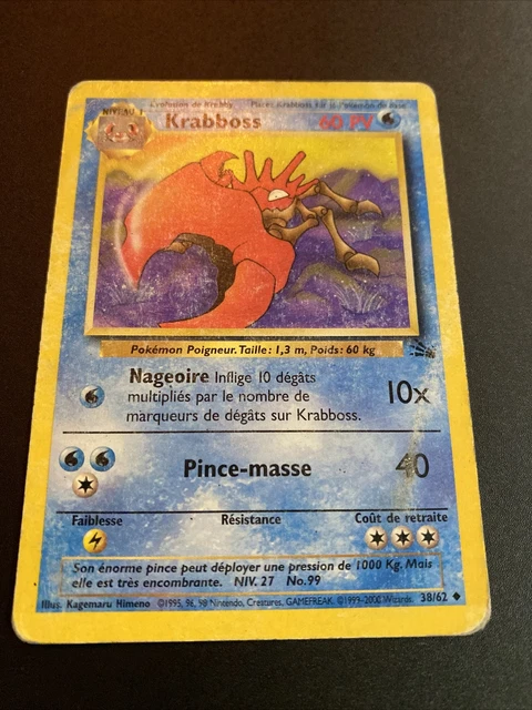 CARTE POKÉMON KRABBOSS 1995 N169 EUR 10,00 - PicClick FR