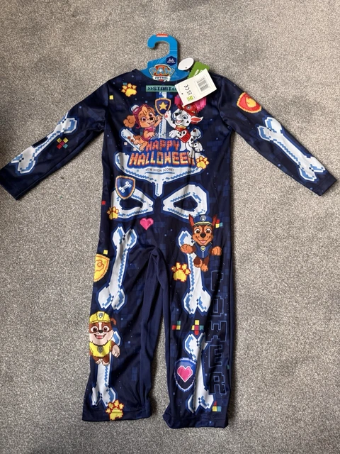 NEW PAW PATROL Skeleton Costume Age 2-3 Years £8.50 - PicClick UK