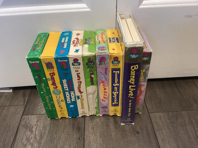 LOT 9 BARNEY VHS Parade of Numbers, Home Sweet Home, Best Manners etc ...
