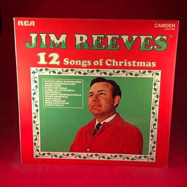 JIM REEVES 12 Songs Of Christmas 1971 UK Vinyl LP EXCELLENT CONDITION ...