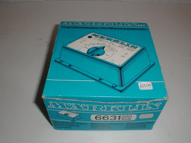 MODELLEISENBAHN, MÄRKLIN TRAFO groß Nr. 6631 mit 30 VA, OVP (HA144 EUR ...