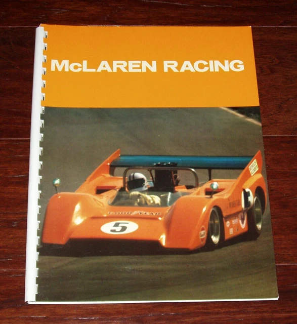 1971 MCLAREN RACING CARS brochure - 46 pages - 1971 F1, Indy 500 ...